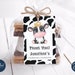 Cow Favor Tag Template, Editable Cow Thank You Tags, Cow Birthday Party ...