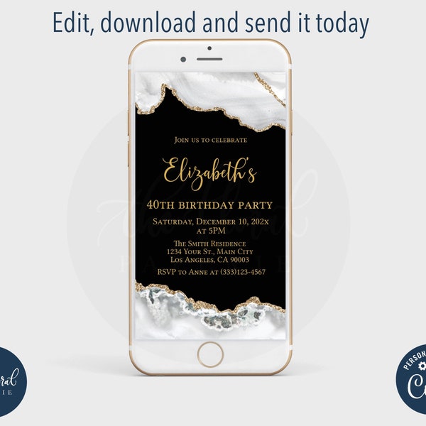 Phone Invitation - Etsy