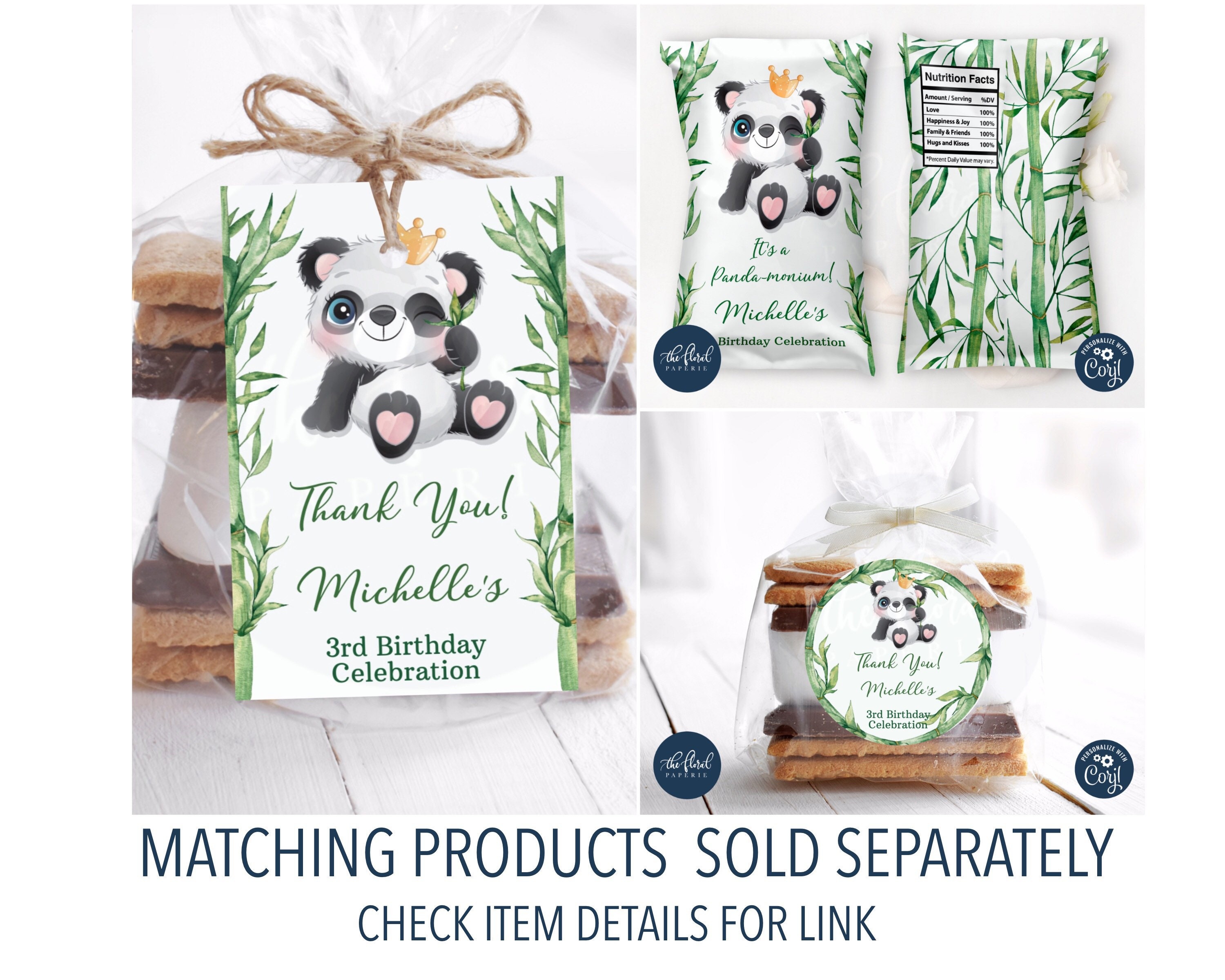 Panda Chocolate Wrapper Template Editable Panda Candy Bar - Etsy