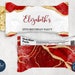 Red and Gold Chocolate Wrapper Template, Editable Candy Bar Wrapper ...