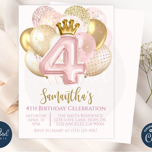 4th Birthday Party - Etsy