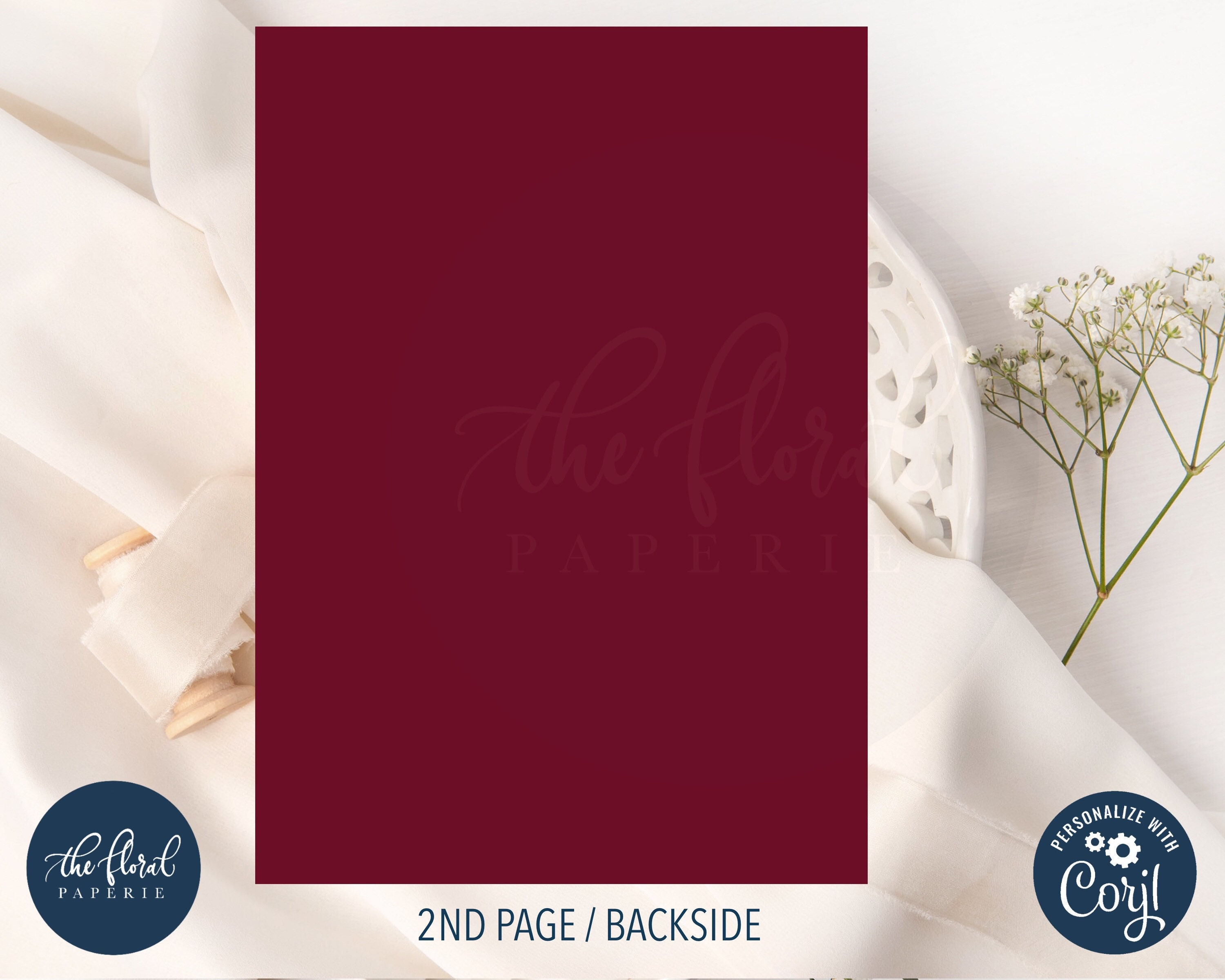 70th Birthday Invitation Template Burgundy and Gold Birthday - Etsy