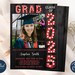 Graduation Party Invitation Template, Black and Silver Graduation Party ...