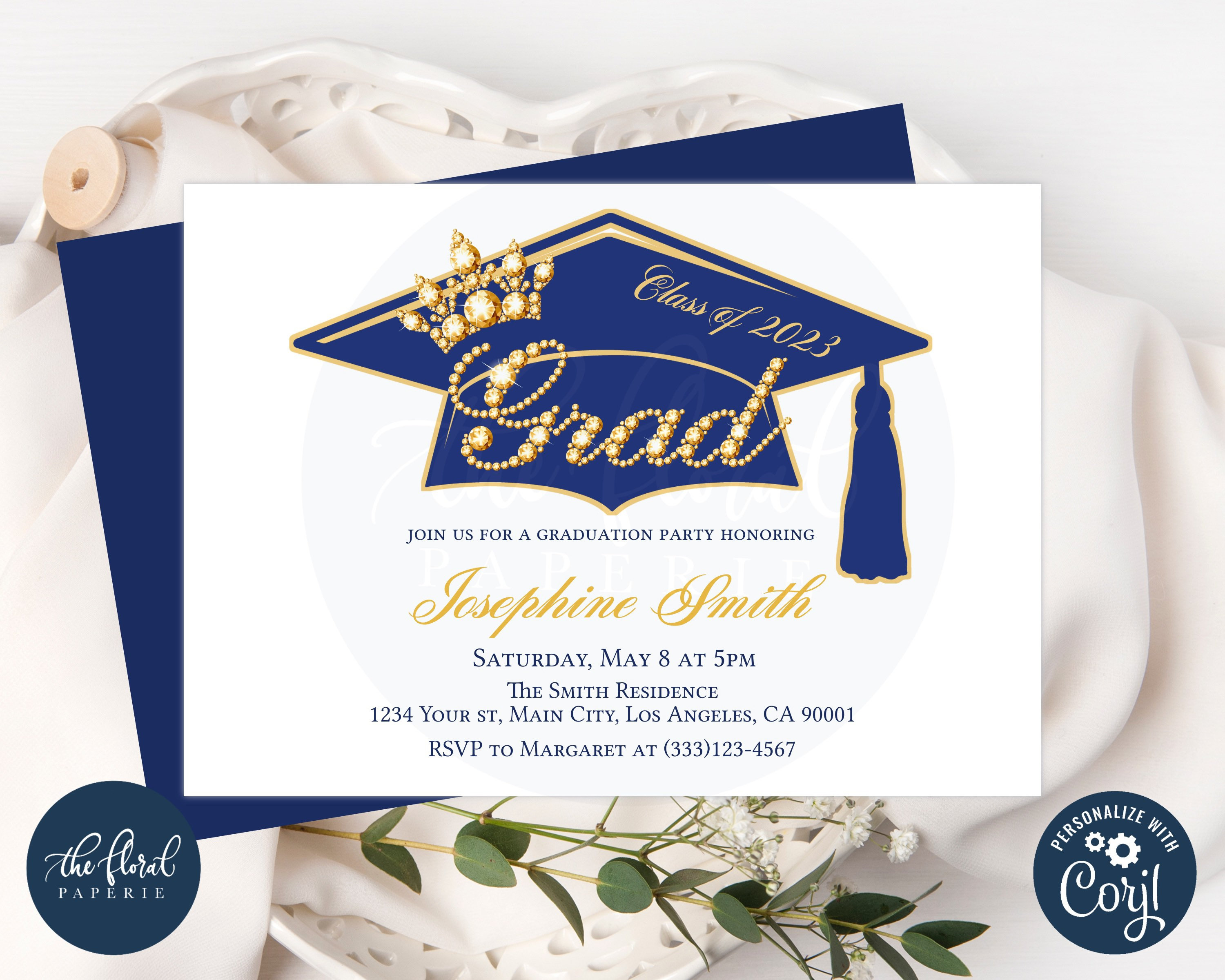 Graduation Cookout Invitation Template