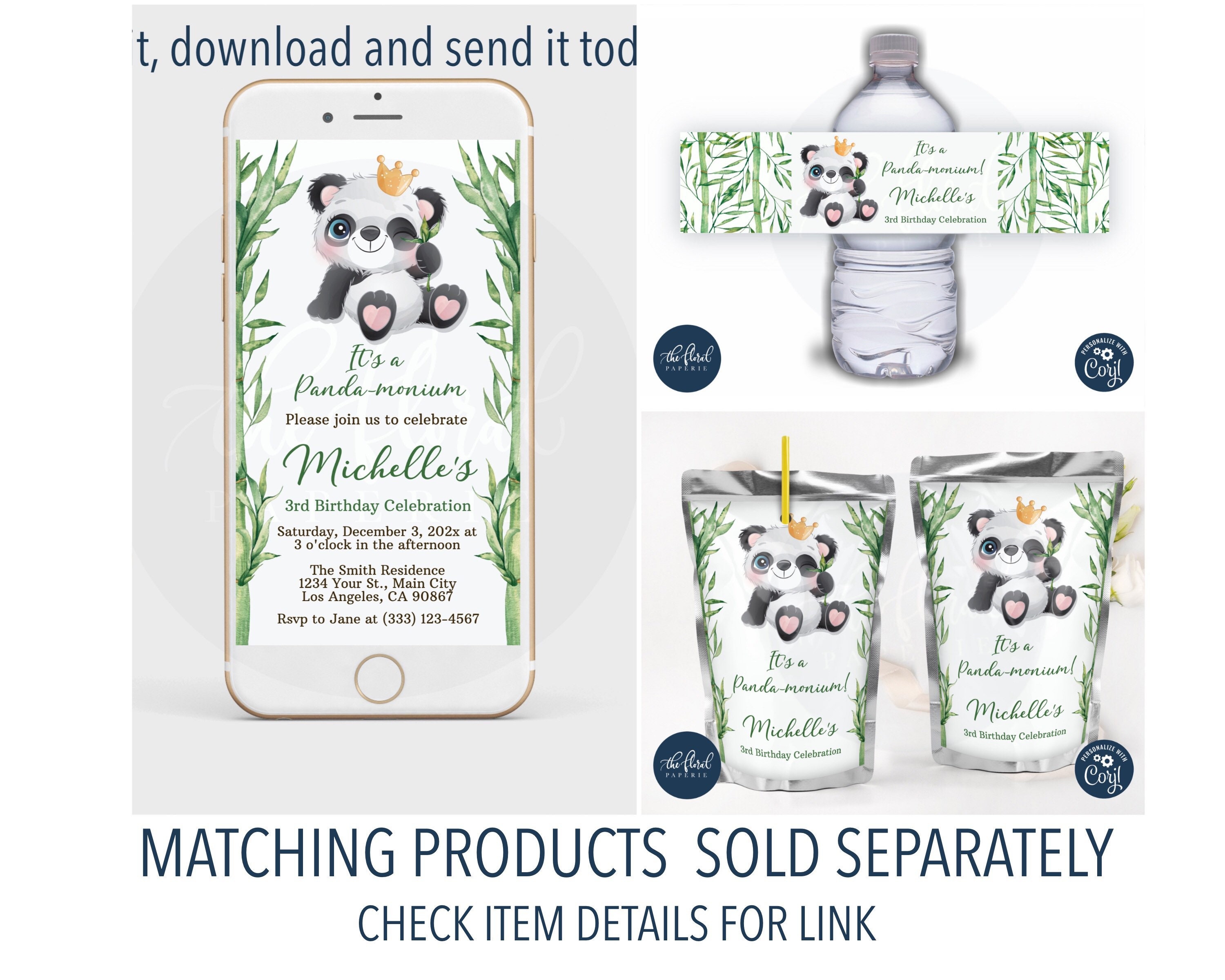 Panda Chocolate Wrapper Template Editable Panda Candy Bar | Etsy