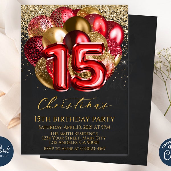 15th Birthday - Etsy