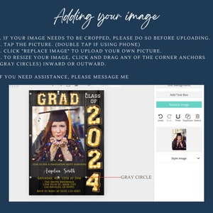 Graduation Party Invitation Template, Editable Red Graduation ...