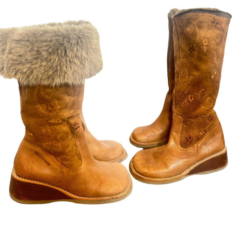 Fold Over Boots - Etsy