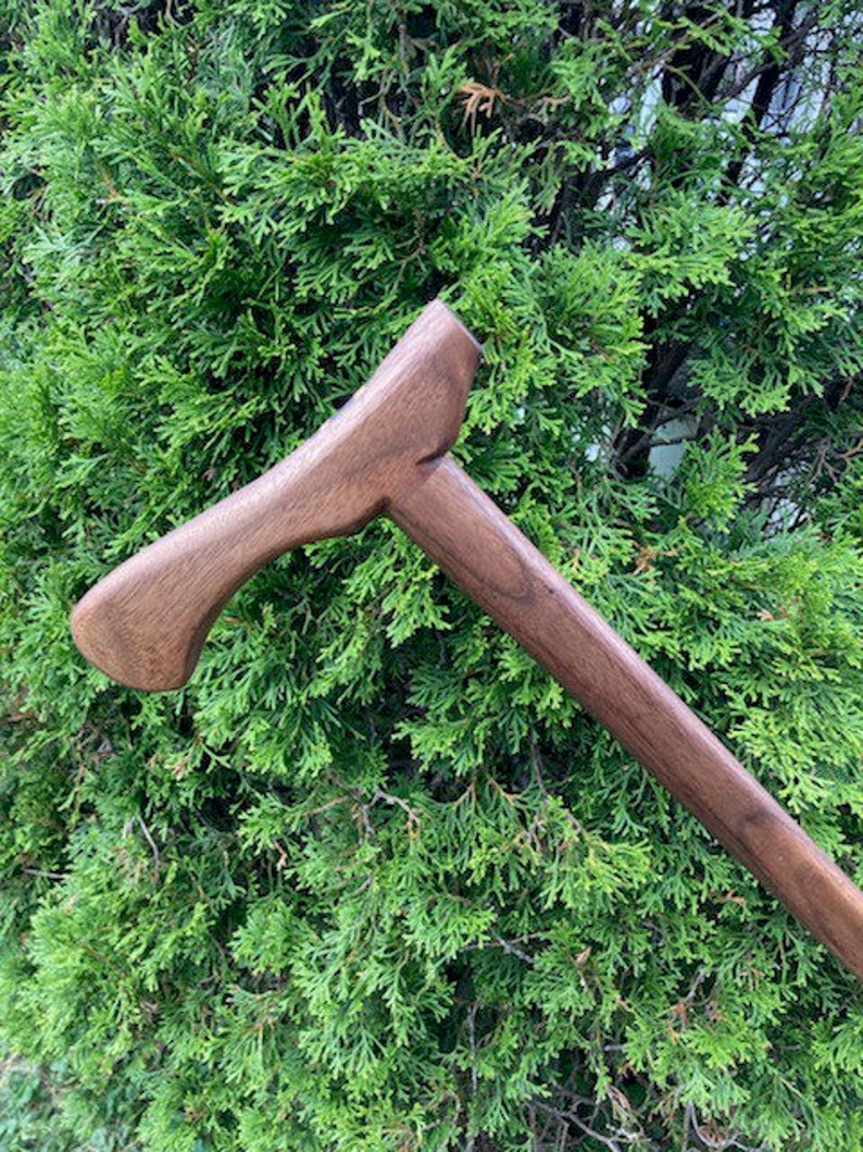 Handcrafted Black Walnut Walking Cane, Maloof Style - Etsy