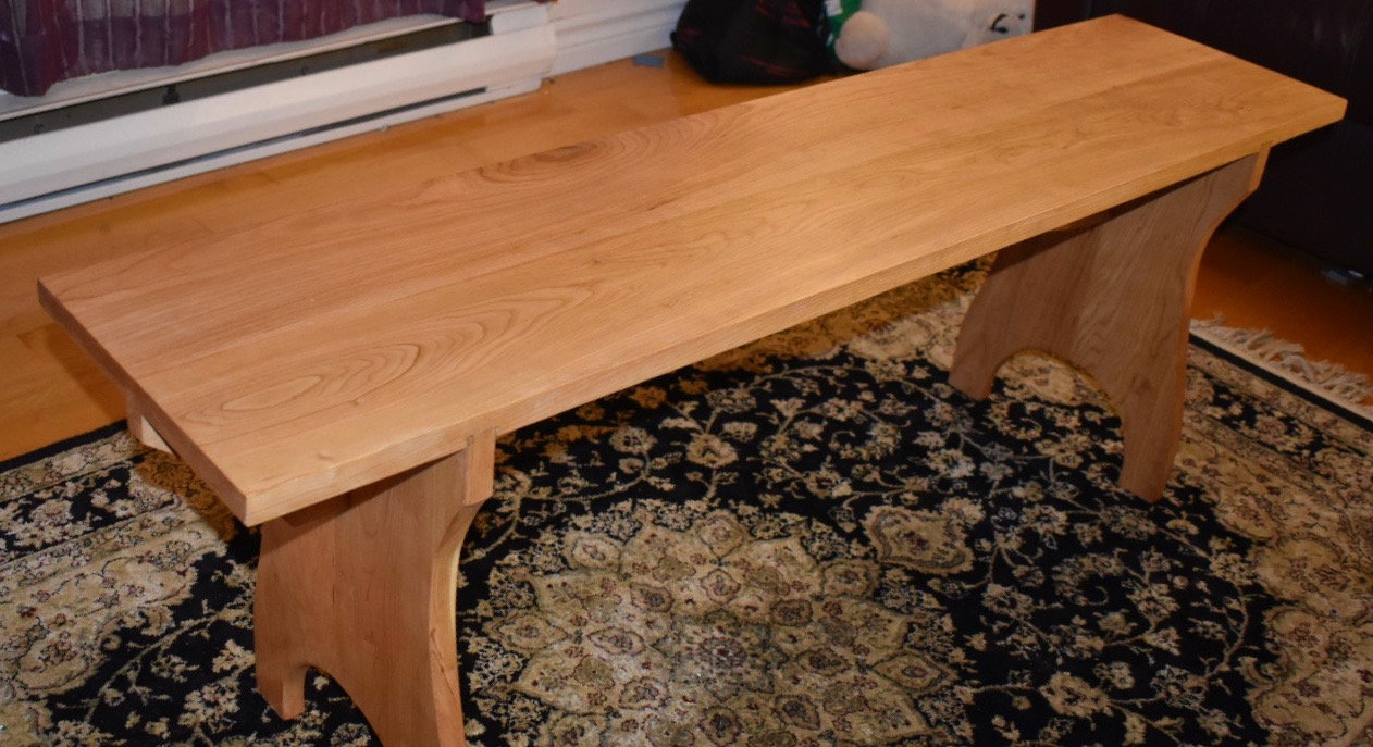 Shaker Style Bench, Cherry Wood Bench, Museum Furniture Piece, Shaker ...