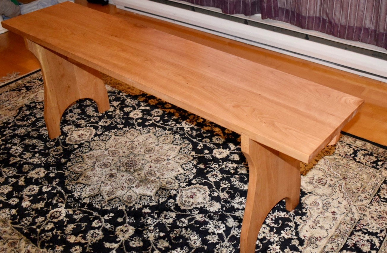 Shaker Style Bench, Cherry Wood Bench, Museum Furniture Piece, Shaker ...