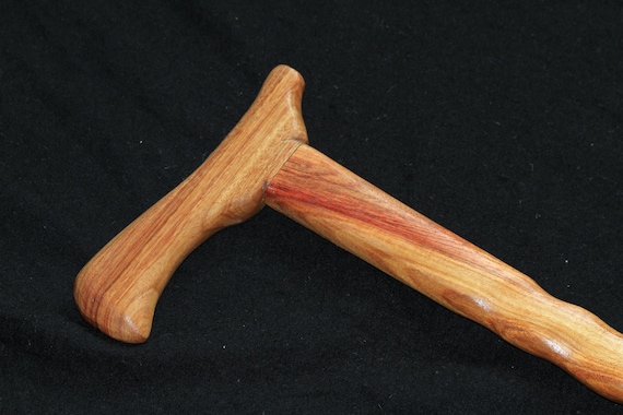 Wooden walking cane/ Amish style/ exotic wood /canary wood | Etsy