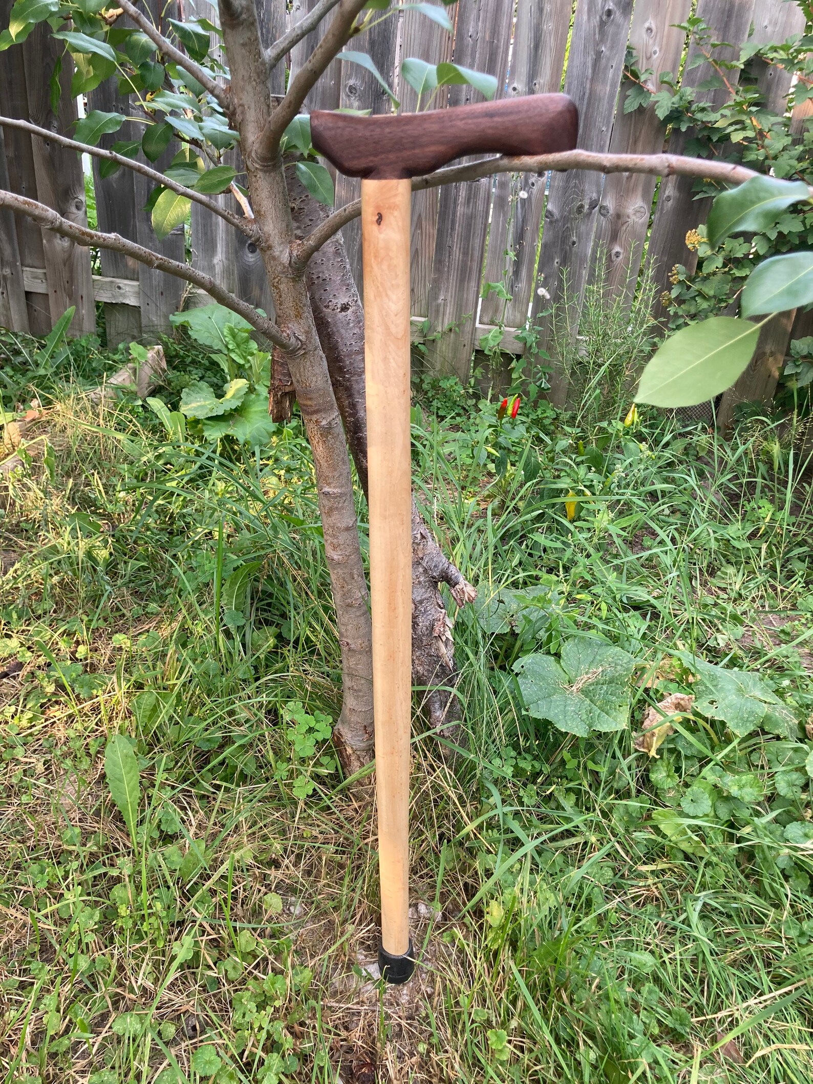 Personalized Maple & Walnut Walking Stick: Handcrafted Heirloom Cane ...