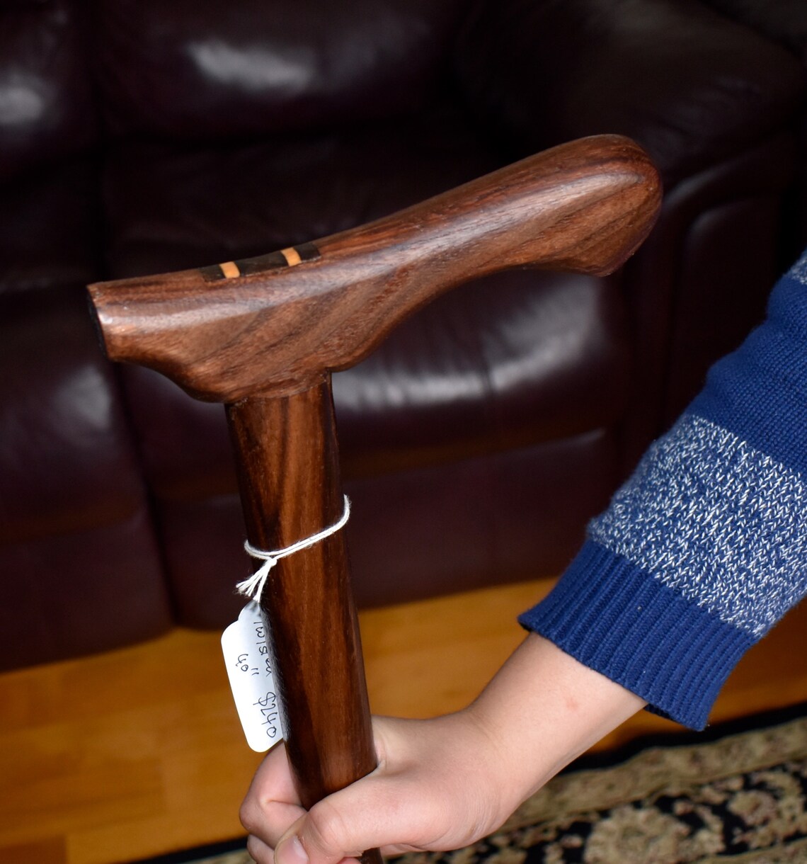 Premium Heirloom Walking Cane/ Amish Style/ Exotic Wood /american Black ...