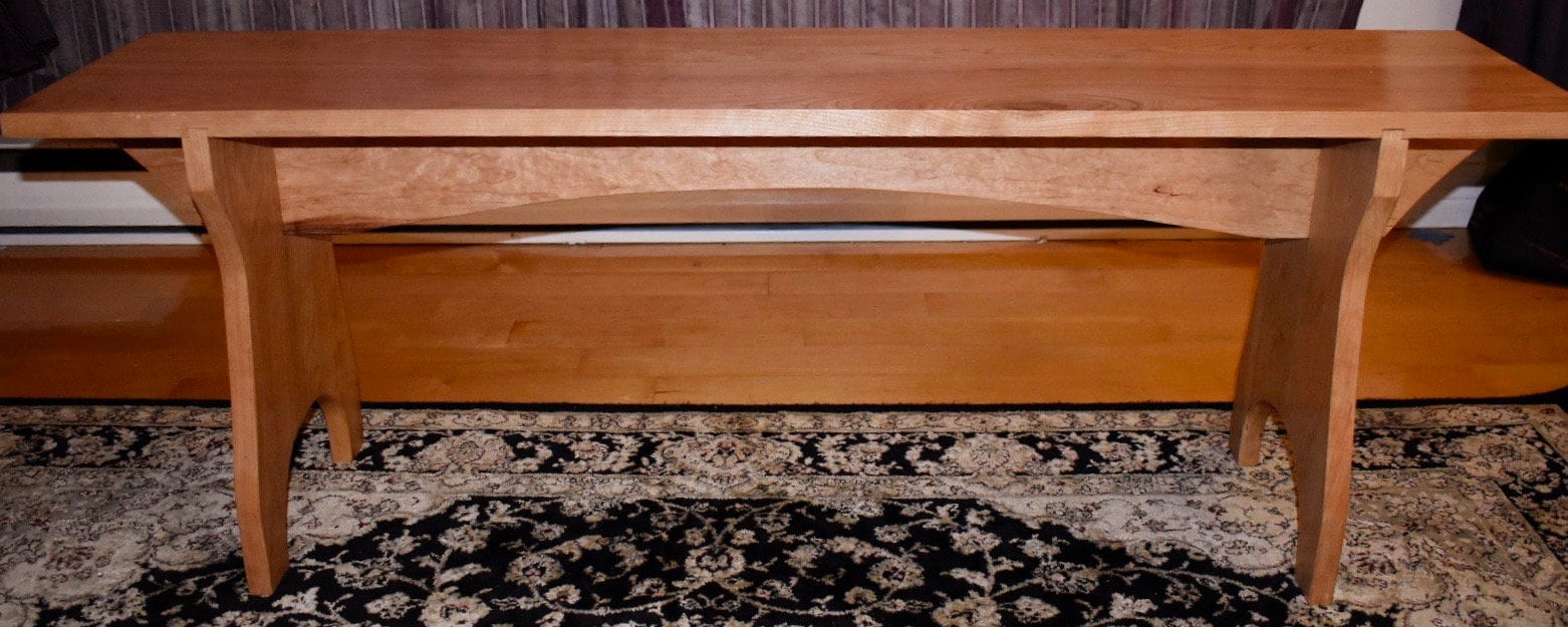 Shaker Style Bench, Cherry Wood Bench, Museum Furniture Piece, Shaker ...