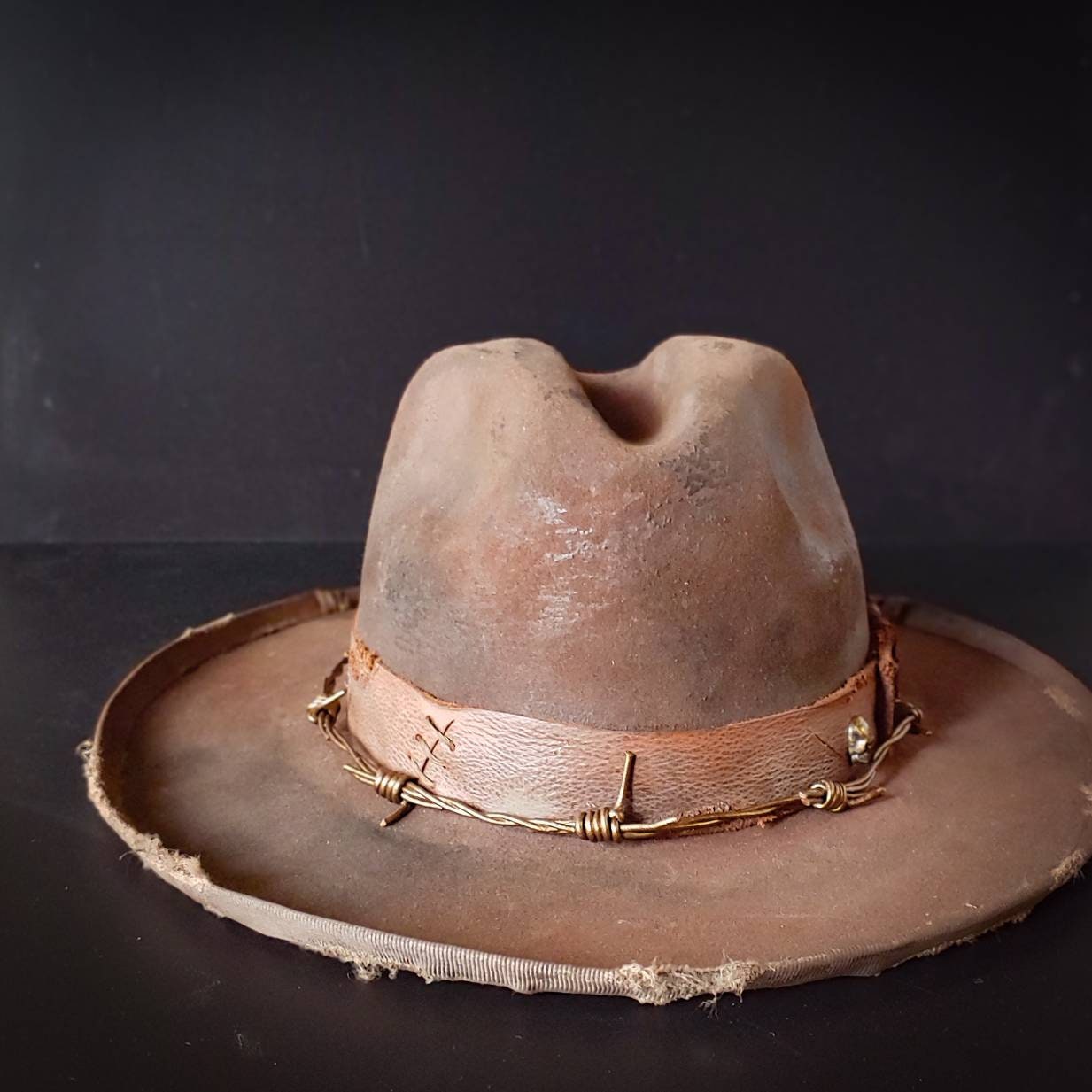 Cowboy Hat size 7 3/8. The “Cattle Rustler” from Ugly Outlaw.