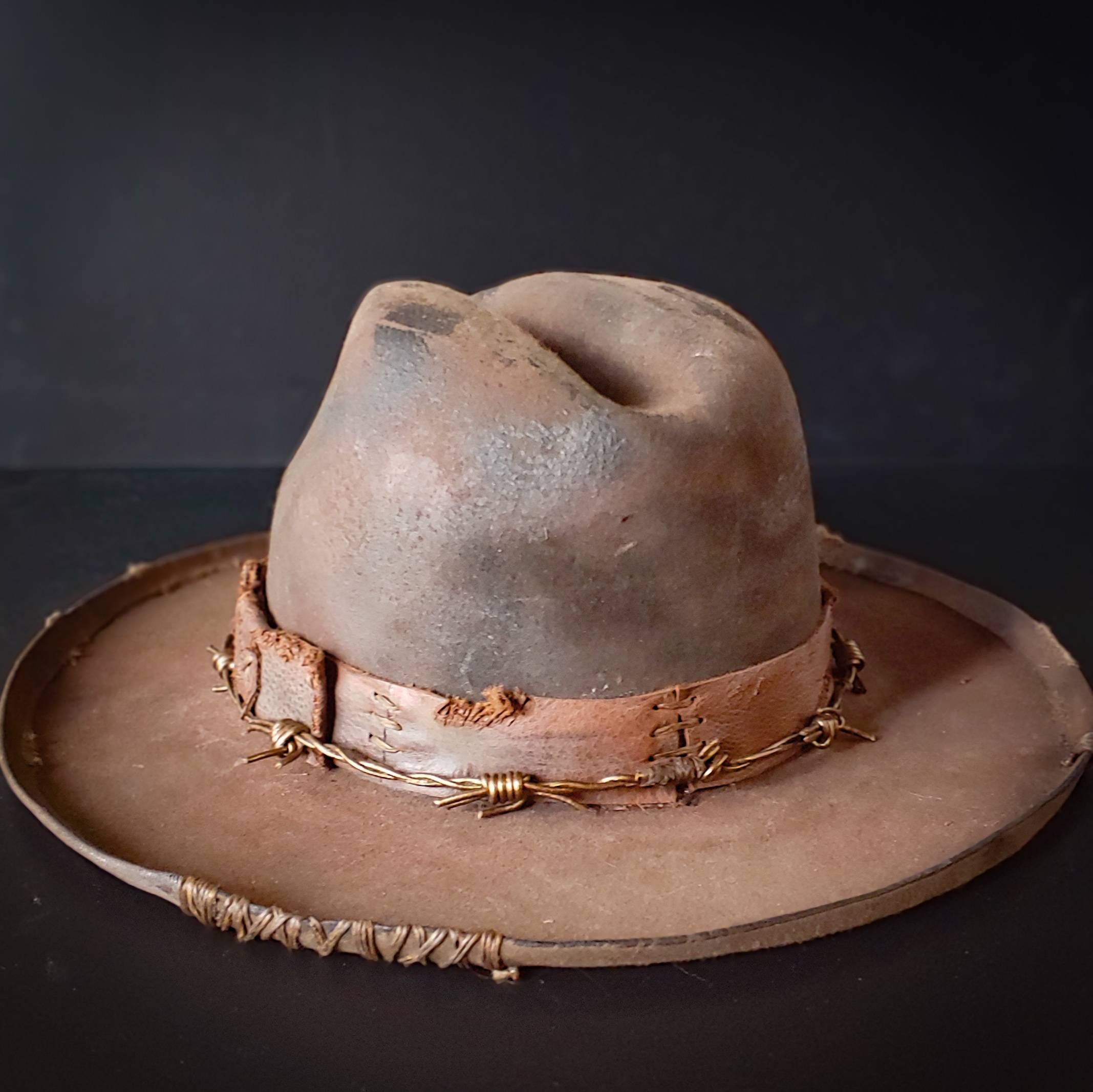 Cowboy Hat size 7 3/8. The “Cattle Rustler” from Ugly Outlaw.