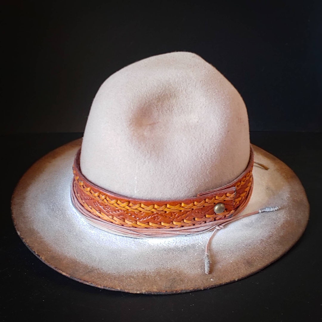 Cowboy Hat Size 7. the "dapper Dame" From Ugly Outlaw. - Etsy
