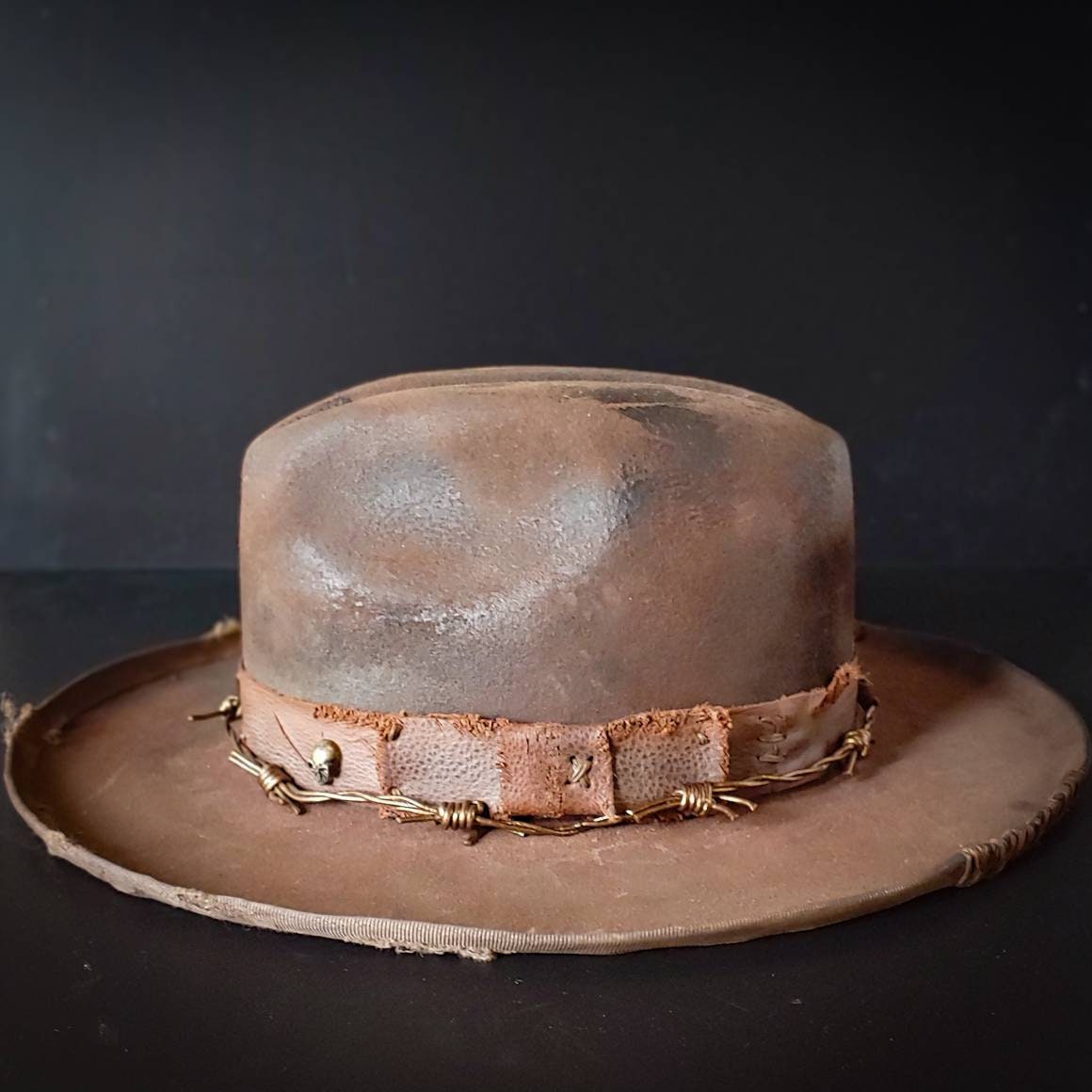 Cowboy Hat size 7 3/8. The “Cattle Rustler” from Ugly Outlaw.
