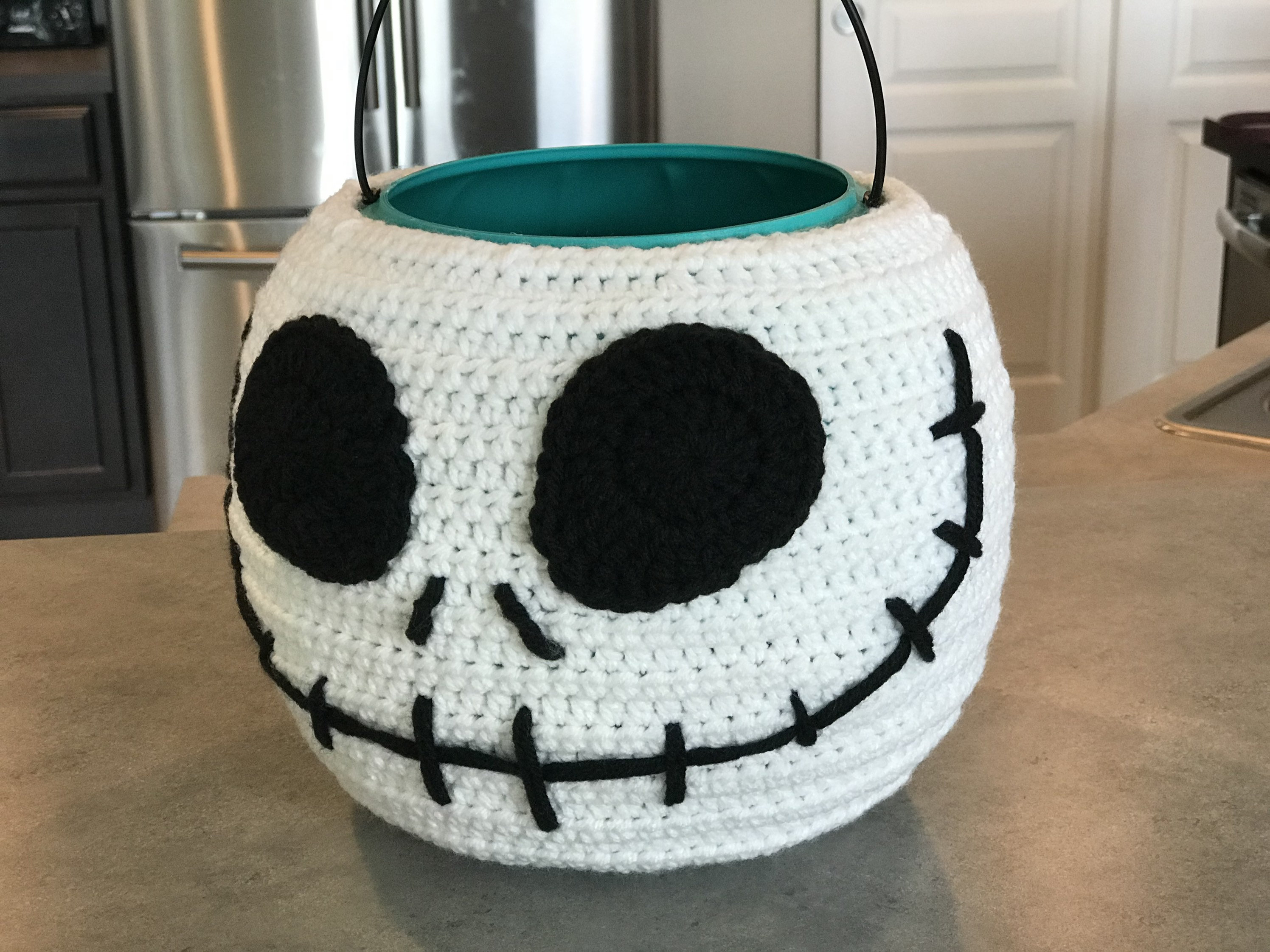 Customizable Crochet Halloween Bucket Cover Pattern - Etsy