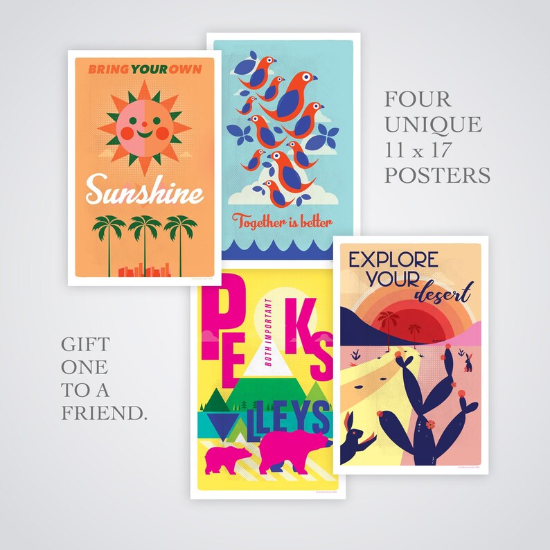 11 X 17 Posters (complete Set of 4) - Etsy