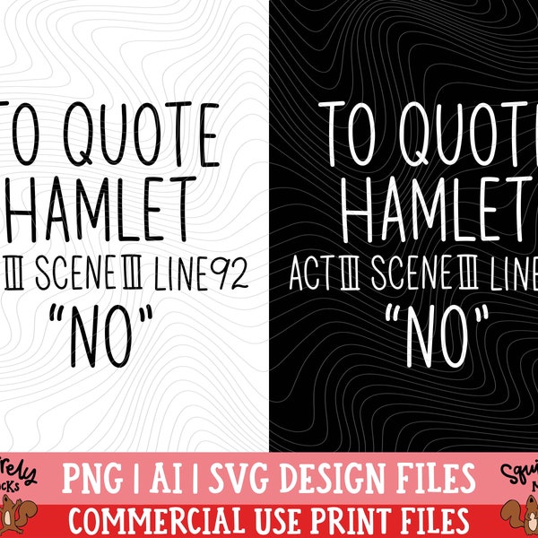Hamlet Svg - Etsy