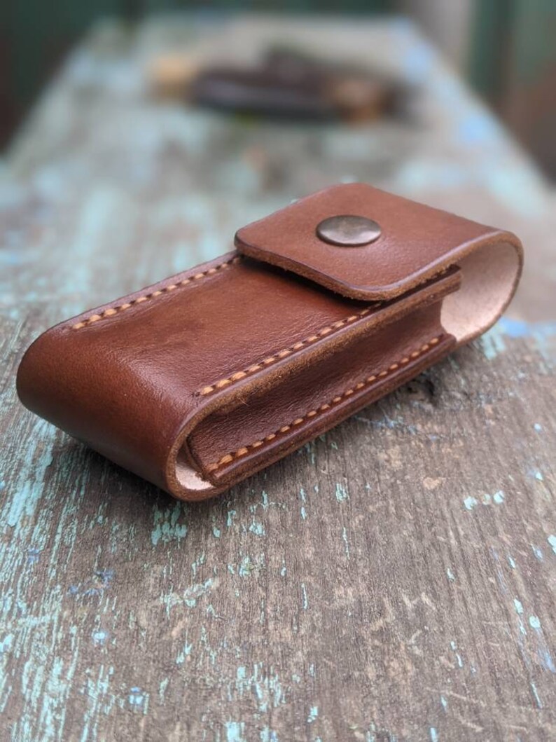 Buck Leather Sheath With Belt Clip, for Buck 112 Ranger Buck 110 Hunter ...