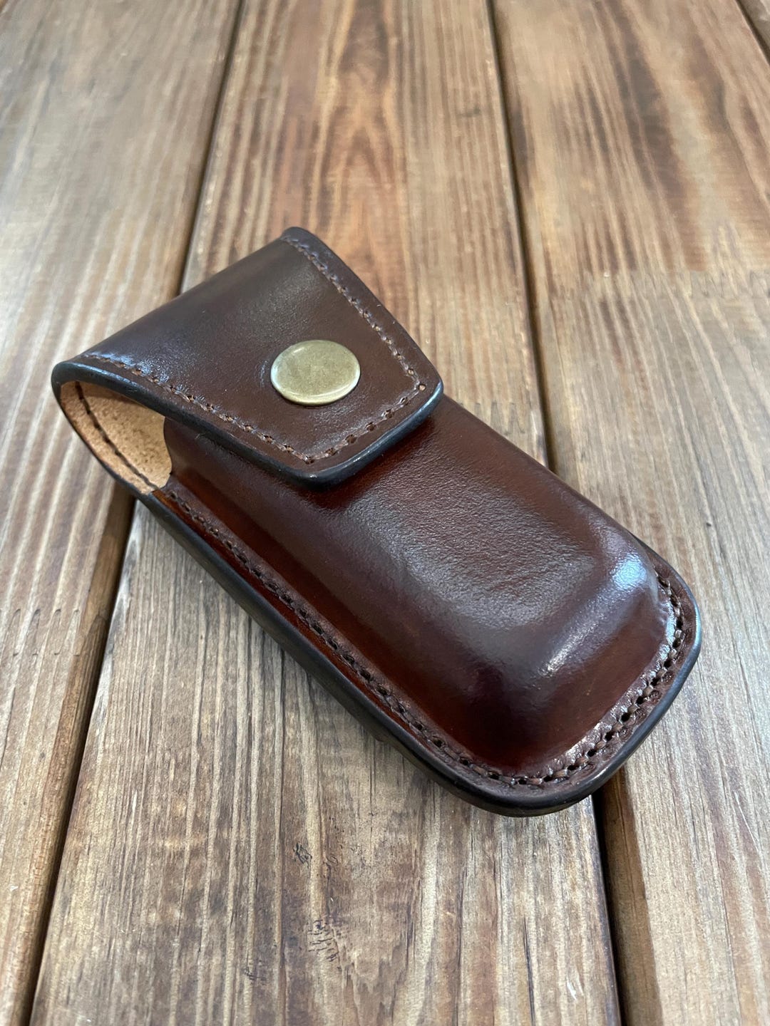 Horizontal Leather Sheath for Leatherman Wave, Every Day Carry EDC ...