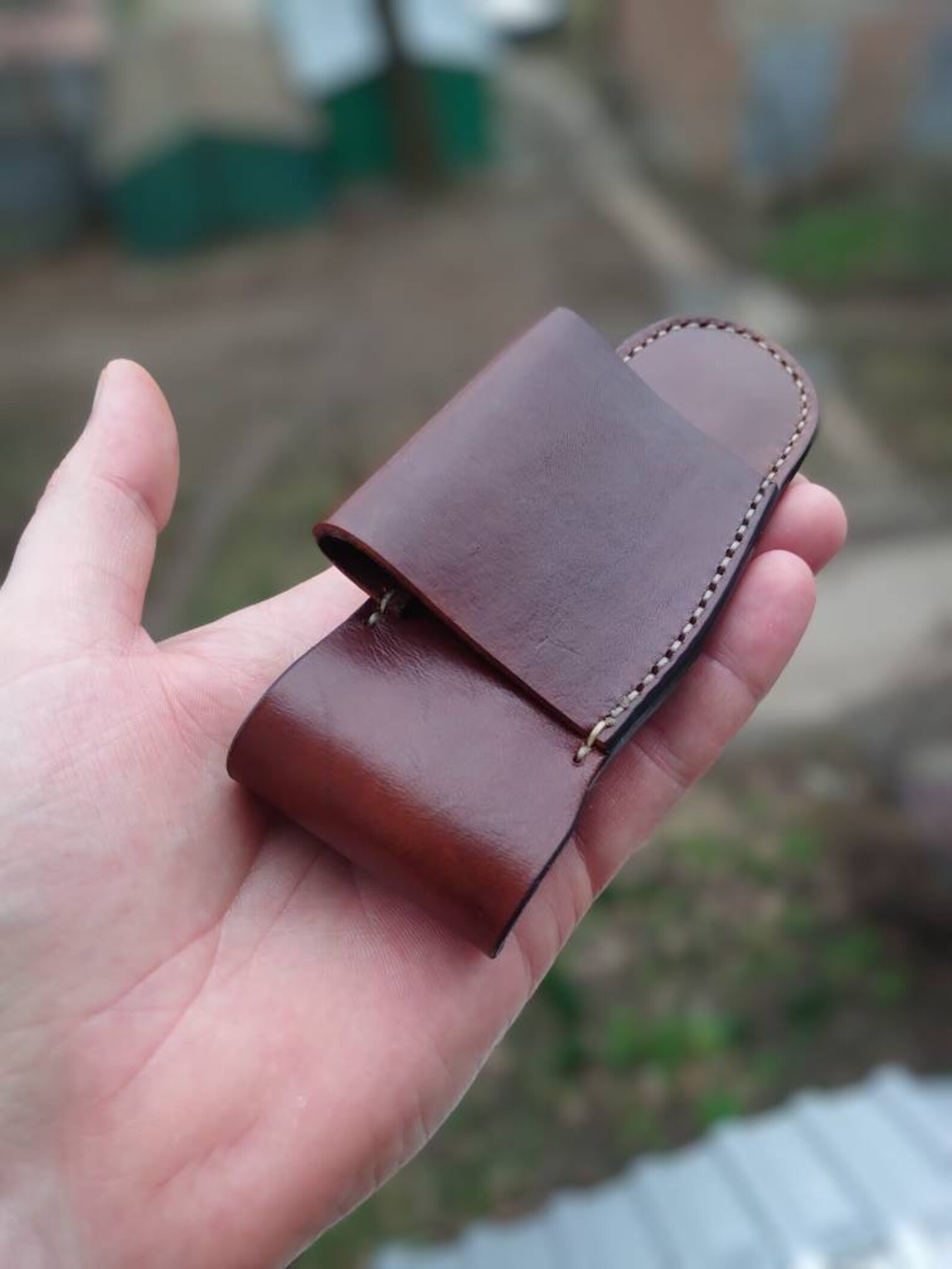 Horizontal Leather Sheath for Buck 110 Folding Hunter Knife / - Etsy