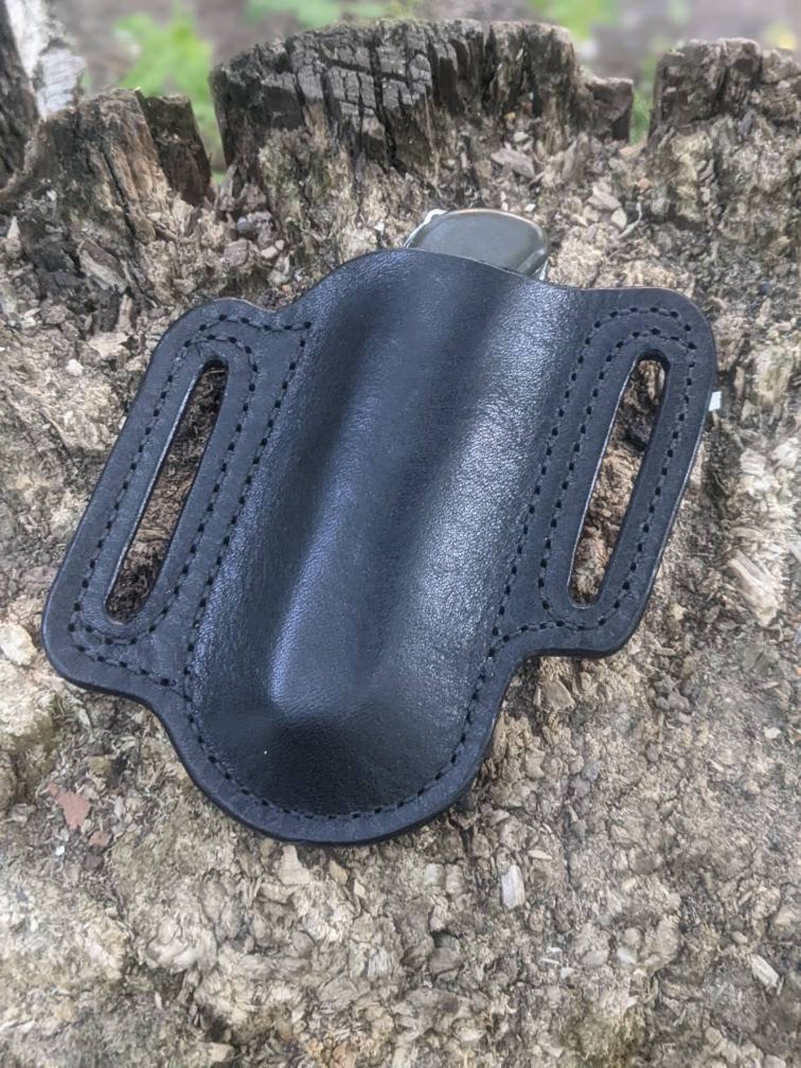 Leather Pancake Knife Sheath for Victorinox 111 Mm Nomad / - Etsy