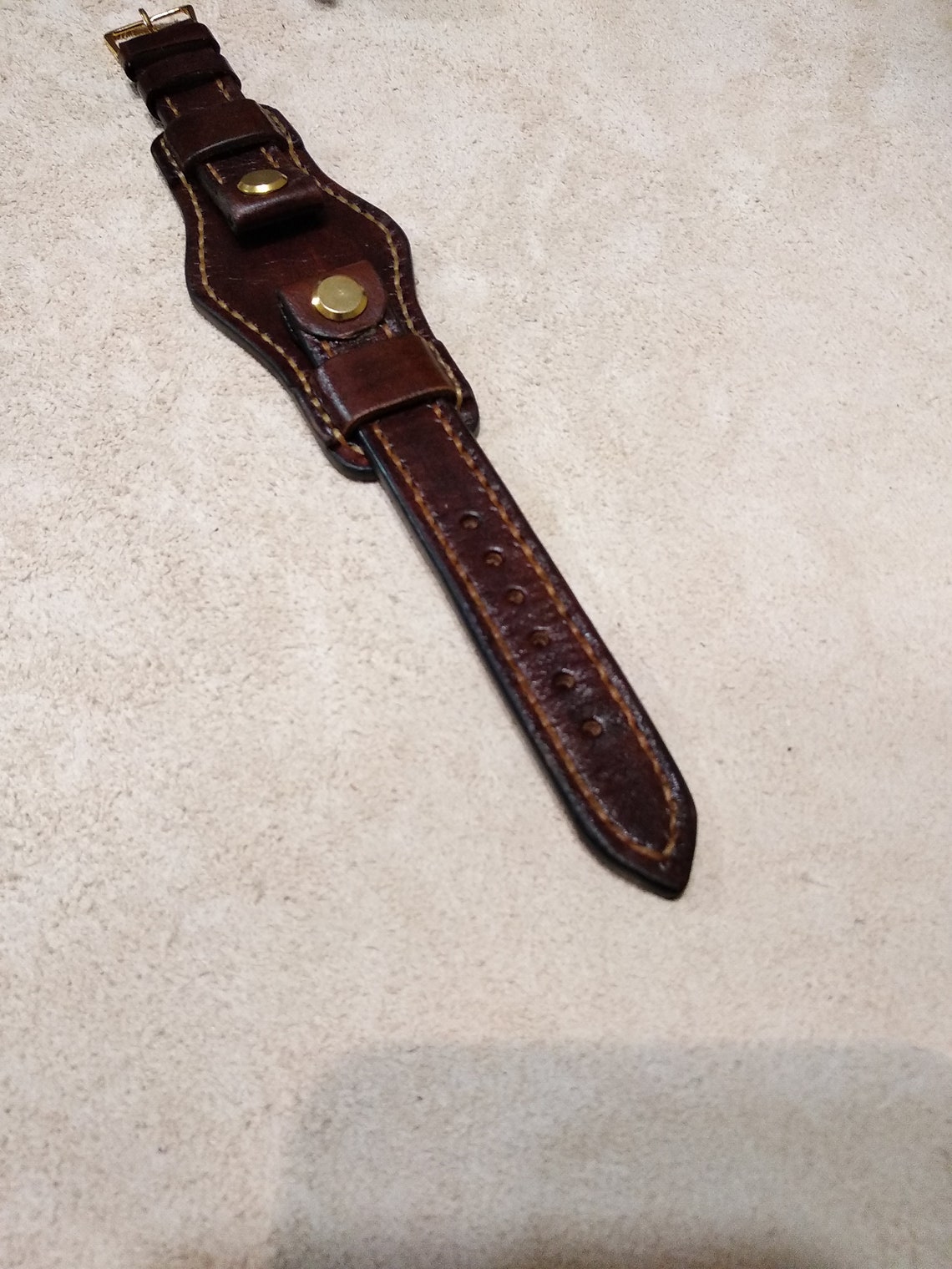 Genuine Brown Leather Watch Band Strap for ALL BRANDS 24mm 22 | Etsy