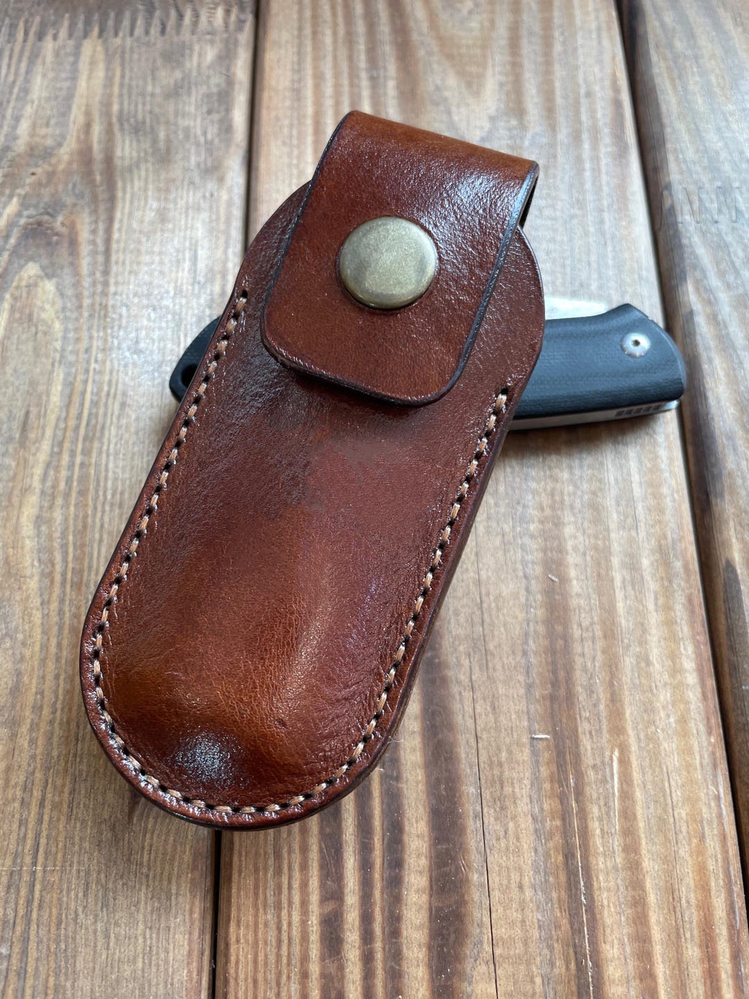 Handmade Leather Knife Sheath With Belt Loop: Fits Benchmade Knives - Etsy