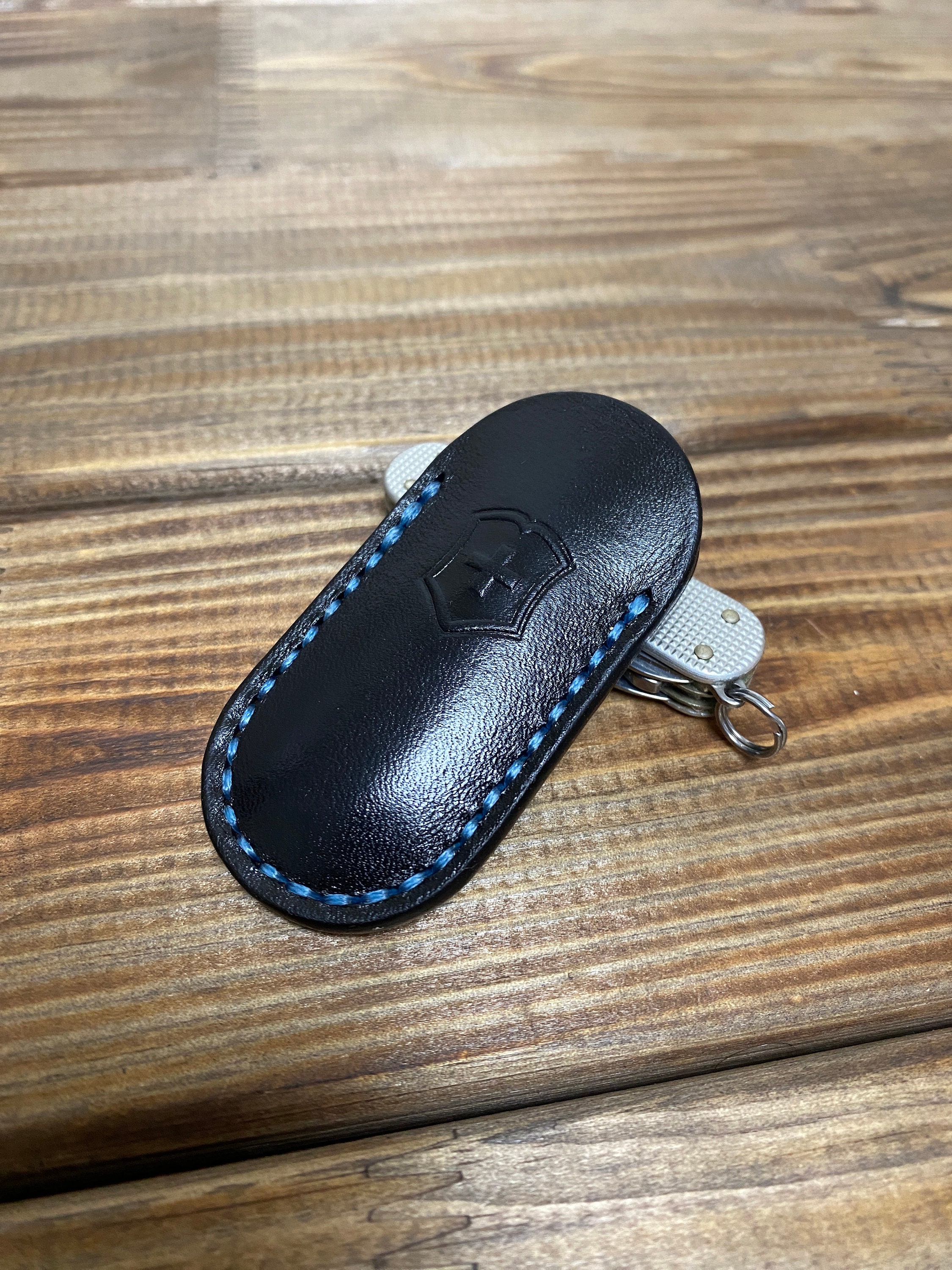 Leather Sheath , Pocket Pouch for Victorinox 58mm Knife , Sleeve for ...