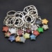 Bulk Wholesale 1-100pcs Mixed Crystal Star Keychain，hand Carved Star ...