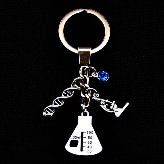 Science Keychain DNA Gift Biochemistry Giftbeaker | Etsy