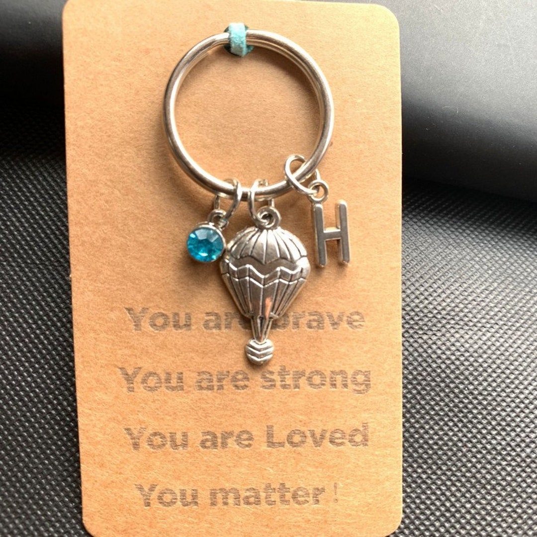 Parachuter Gift Custom Keychain,parachute Keychain,airborne Keyring ...