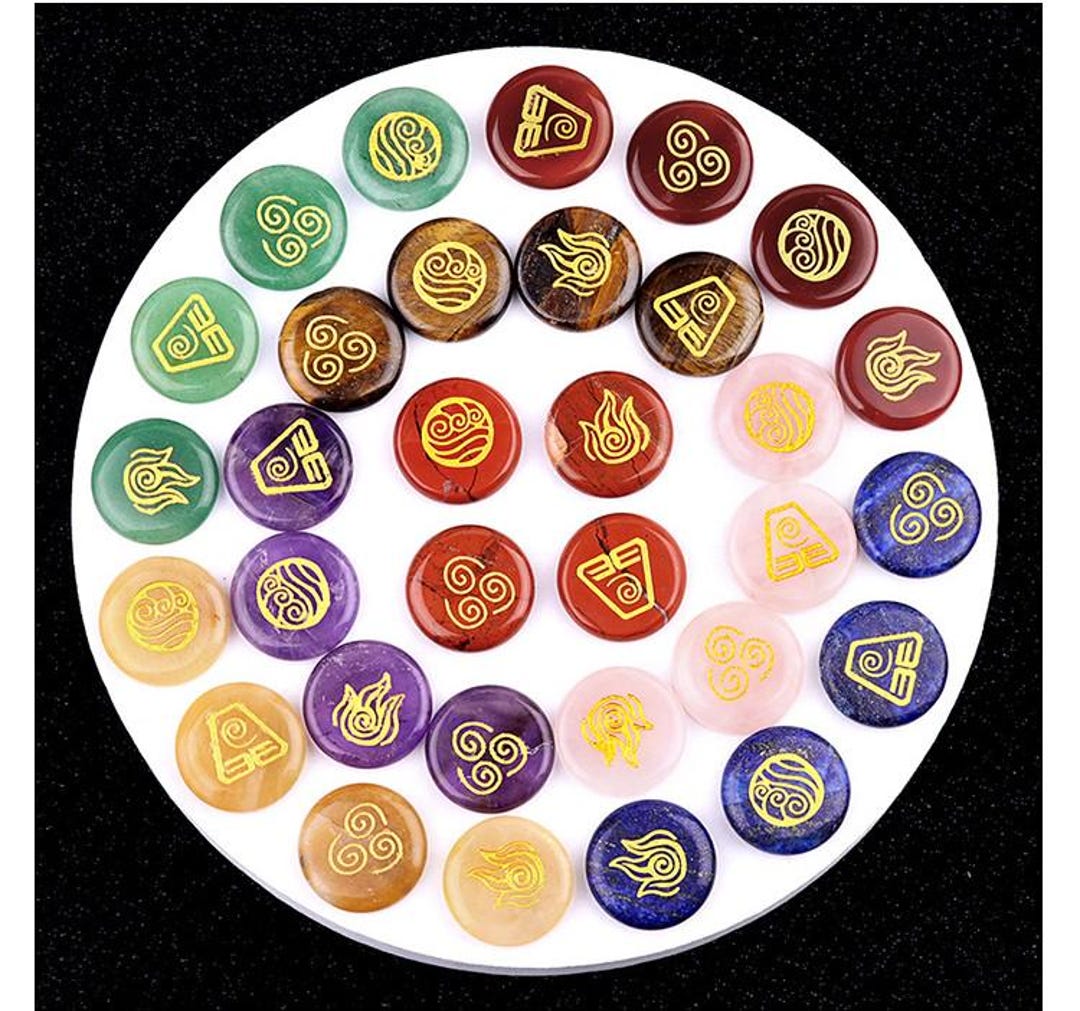 Four Elements Stone Set Earth, Air,fire,water, Spells, Wiccan ...