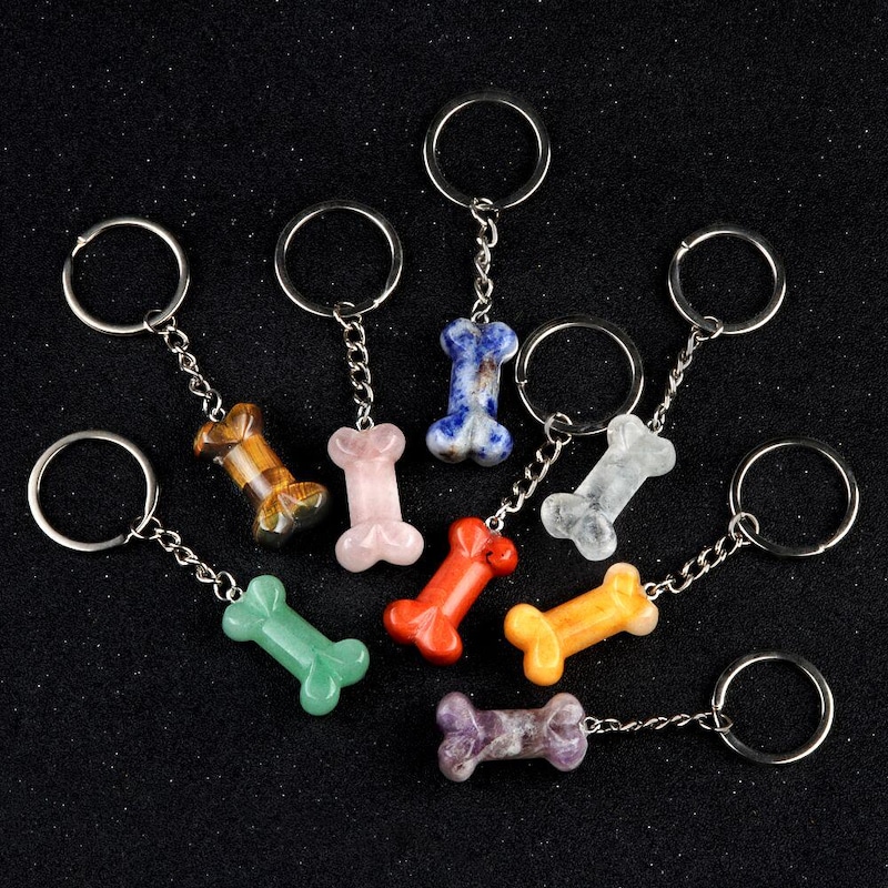 Dog Bone Keychain - Etsy