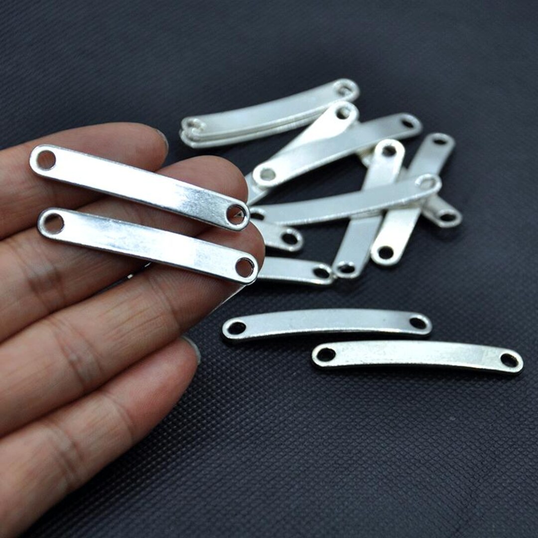 44x6.5mm Curved Rectangle Blanks Bar Pendant Connectors,diy Pendant ...