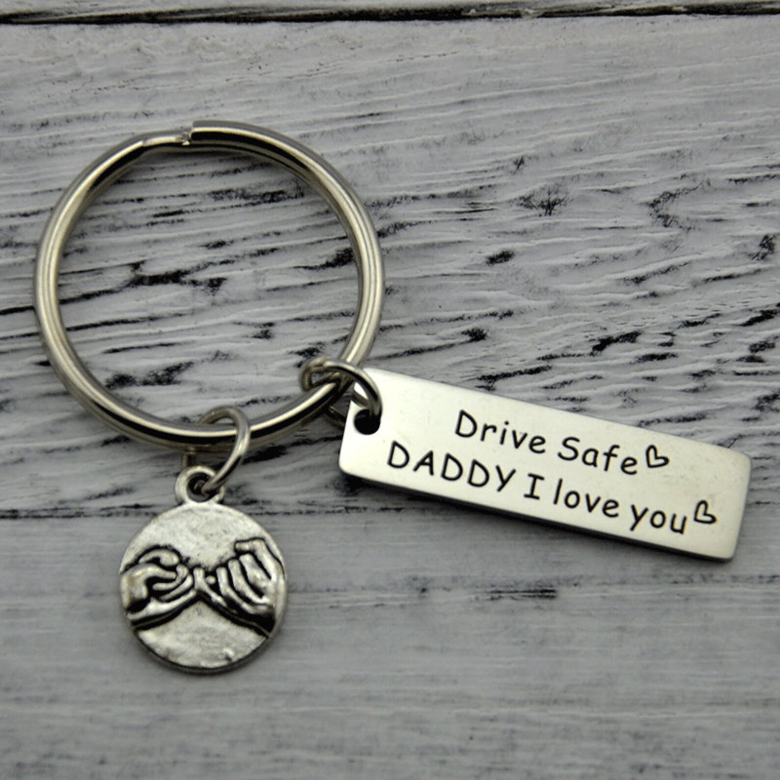 High quality Drive Safe I Need You Here With Me Hand Stamped | Etsy