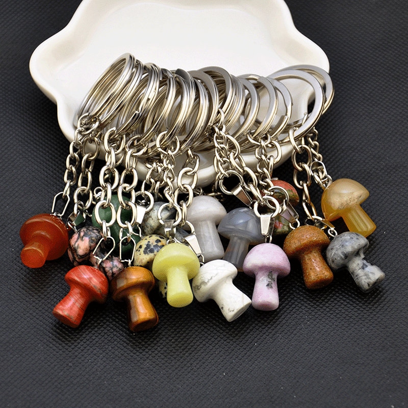 Mushroom Keychain - Etsy