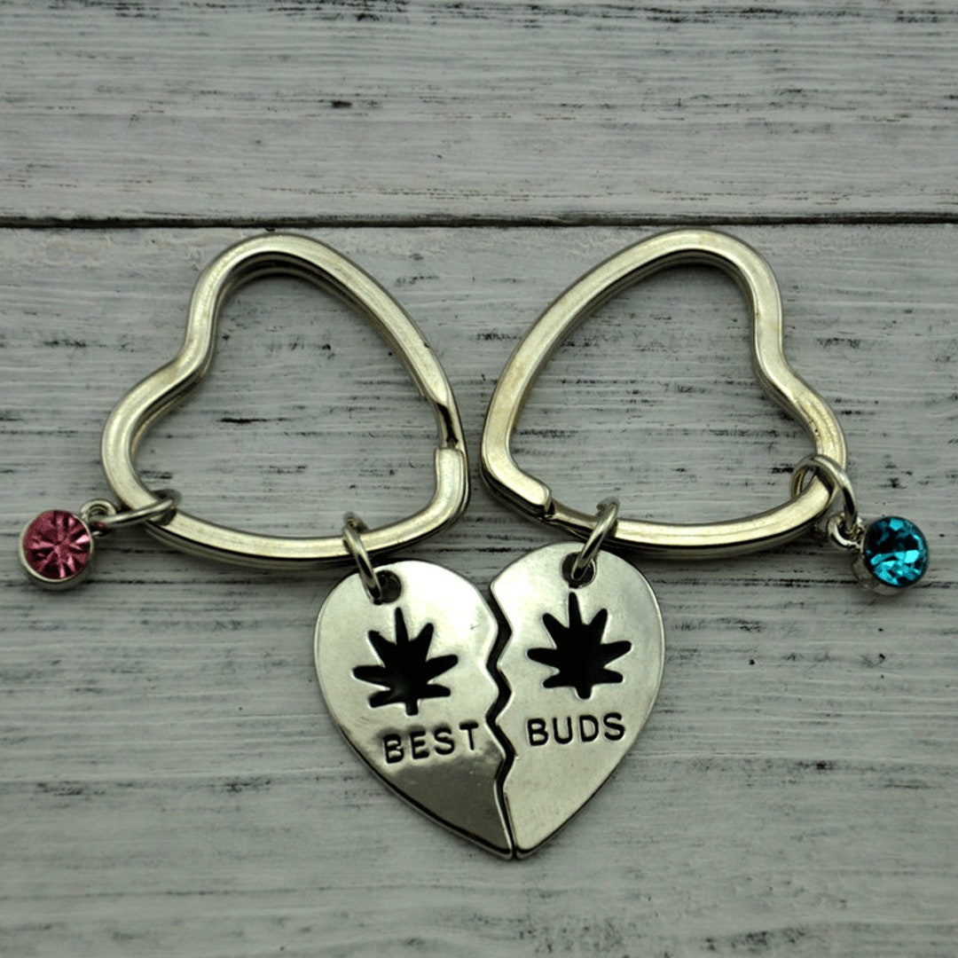 Best Buds Broken Heart Key Chain Set,best Buds Keychain Set ,best ...