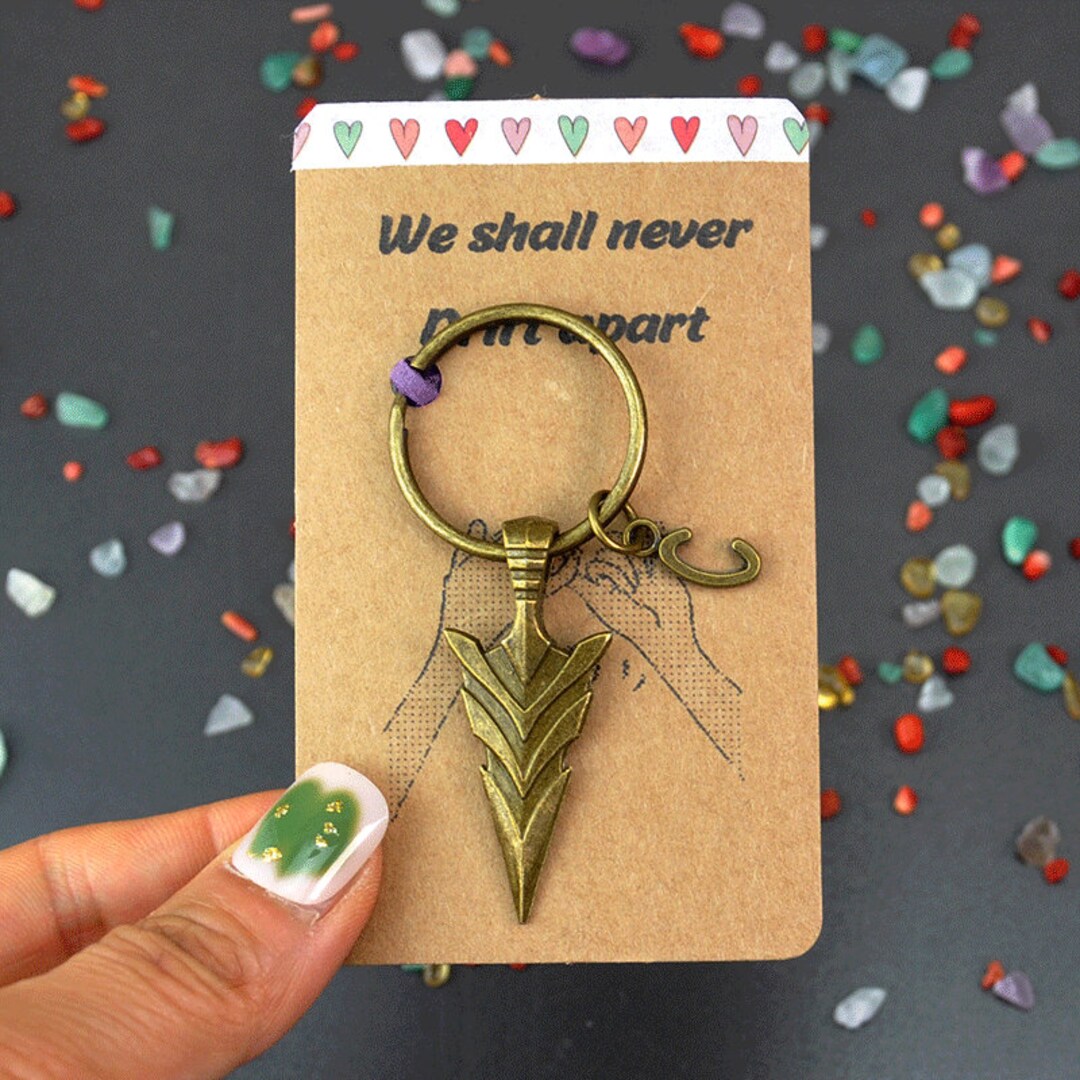 Arrowhead Keychain, Arrow Keychain，tribal Keyring，native American ...