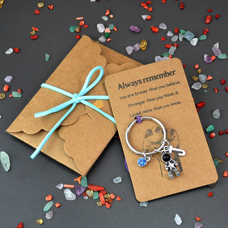 Space Galaxy Keychainastronaut Keychainastronaut and - Etsy