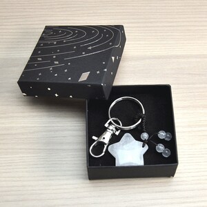 Gemstone Star Key Chain，healing Crystal，bag Accessory，macrame Quartz ...