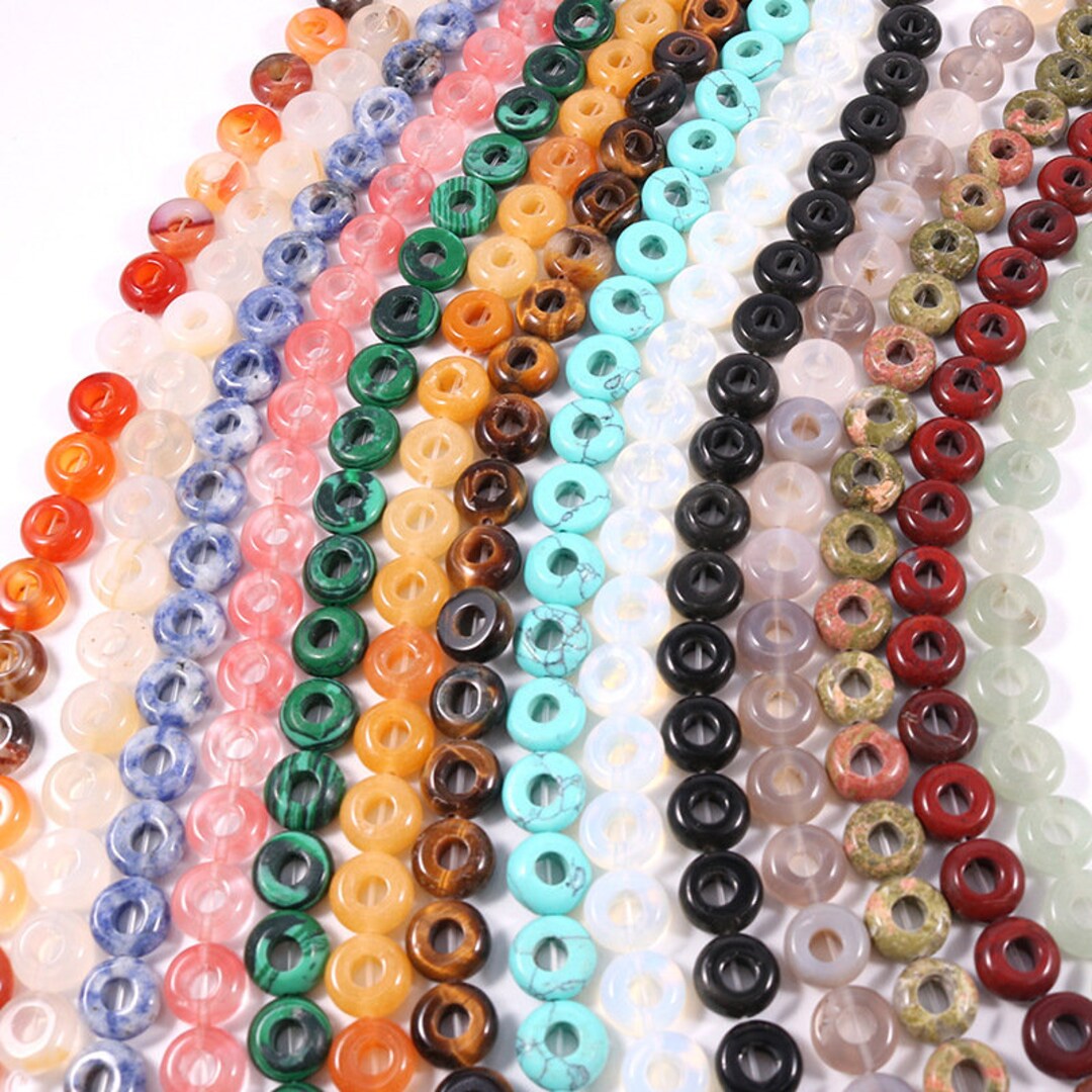 10x5mm Gemstone Donut Beads,round Donut Gemstone，earring Pendant Beads ...