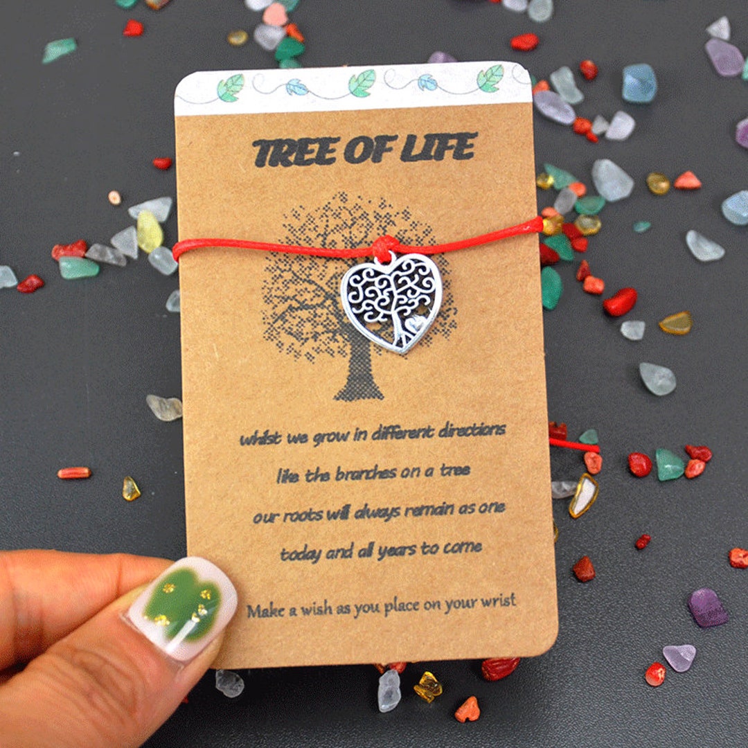 Tree of Life Wish Bracelet, Chakra Bracelet, Family Tree Bracelet ...
