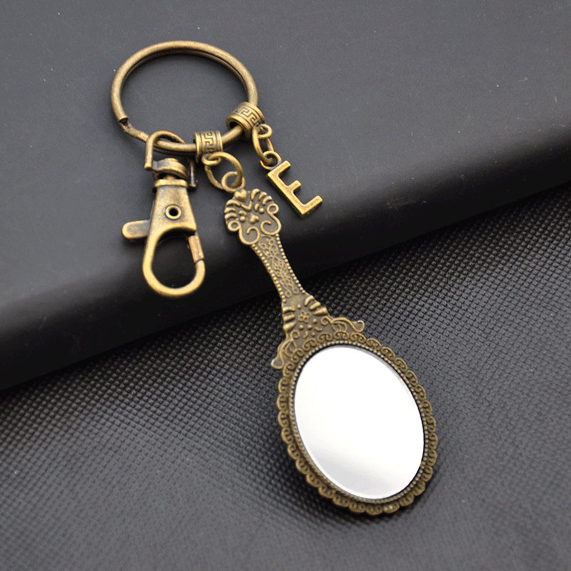 Traditional Chinese Handheld Mirror Keychain, Mirror Keychain ...