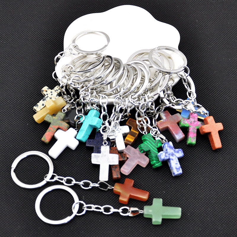 Cross Key Chain - Etsy