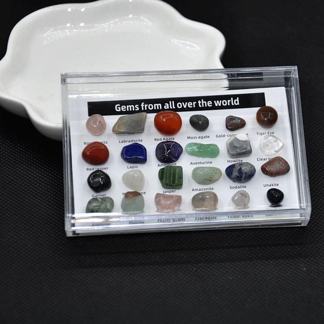 Crystal Starter Set of 24 Stones，beginner Crystal Set，crystal Starter ...